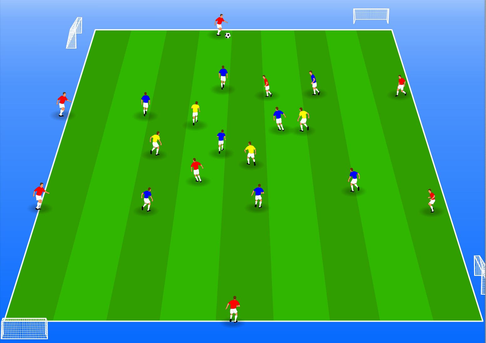 Position game 8v8 + 4 with transition - Drills4Football