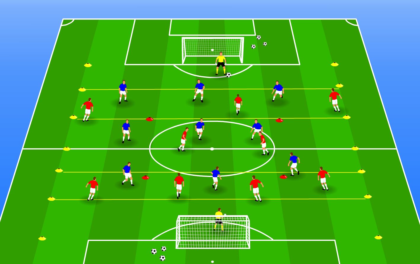 Game principles: short passes - Drills4Football