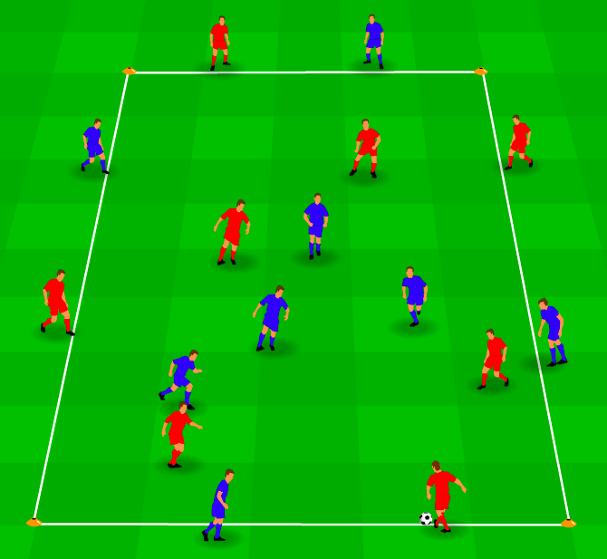Positional game 8v8 (Bayern Munich) - Drills4Football