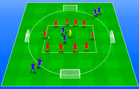 Rondo 11v2+1 (FC Barcelona) - Drills4Football